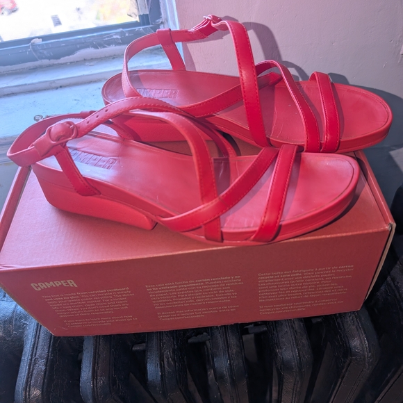 Camper | Shoes | Camper Womens Red Sandals | Poshmark